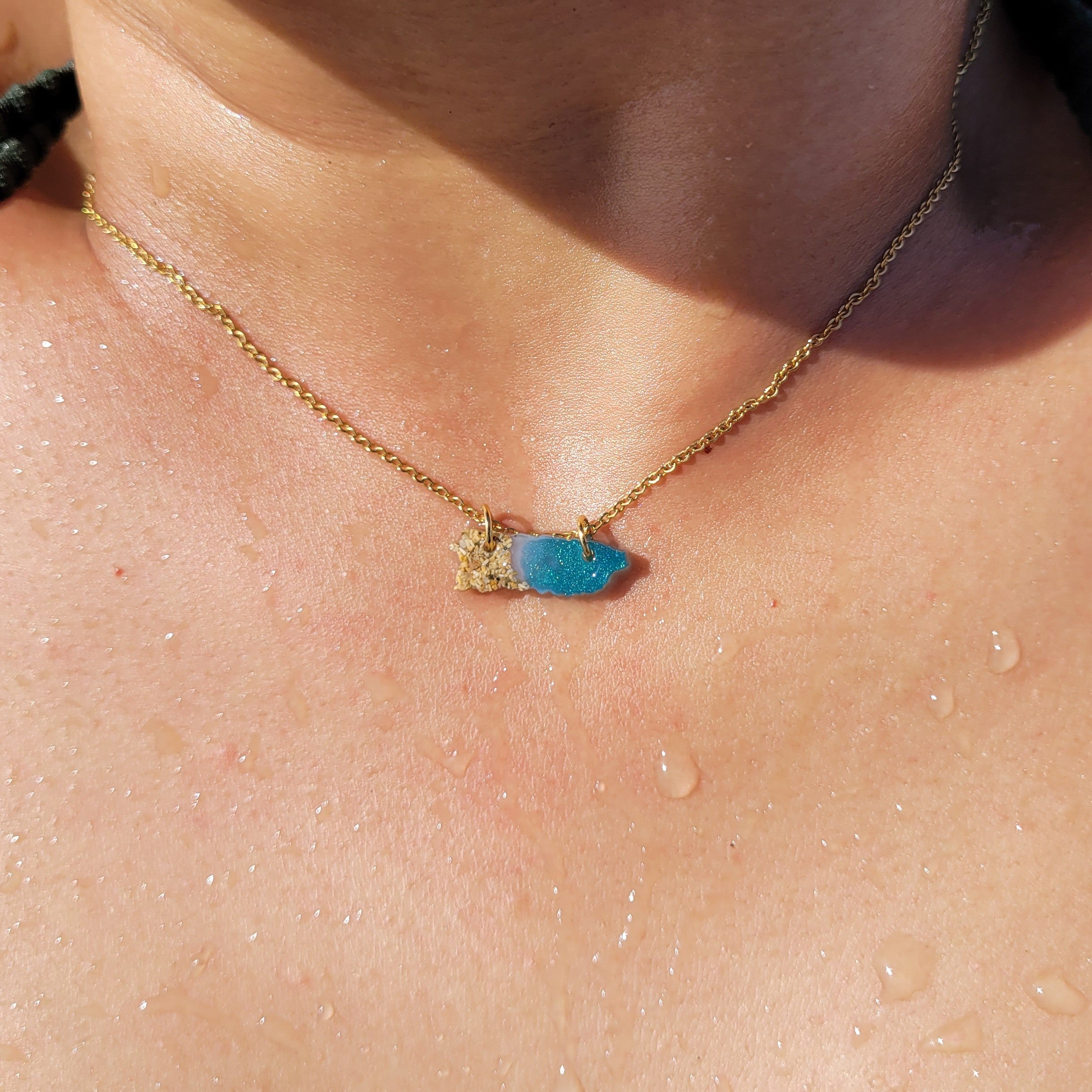 PR Island Necklace – Chestnut Lark Resin Jewelry